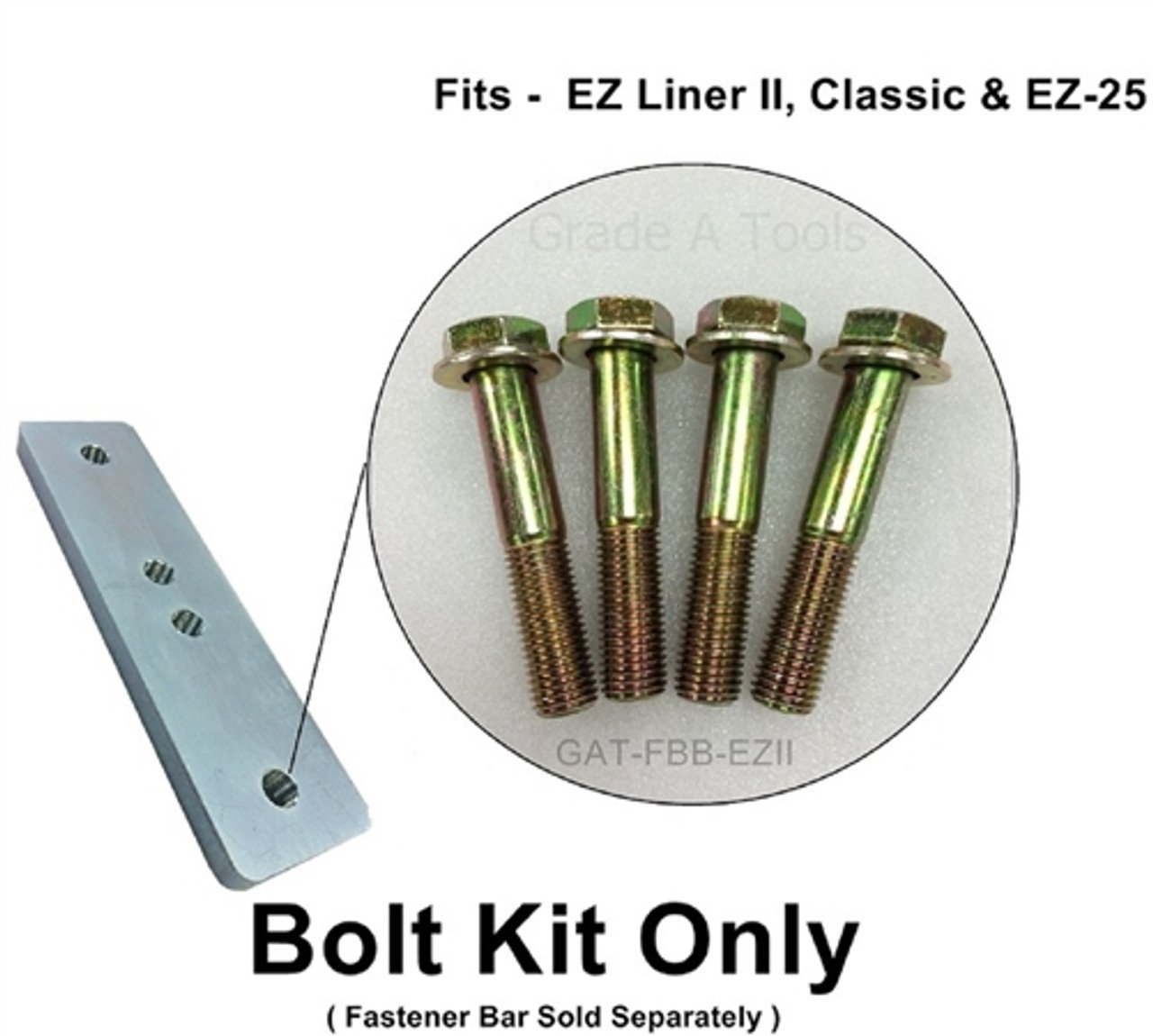 Fastener Bar Bolt Kit - EZ-Liner II - KGM Equipments