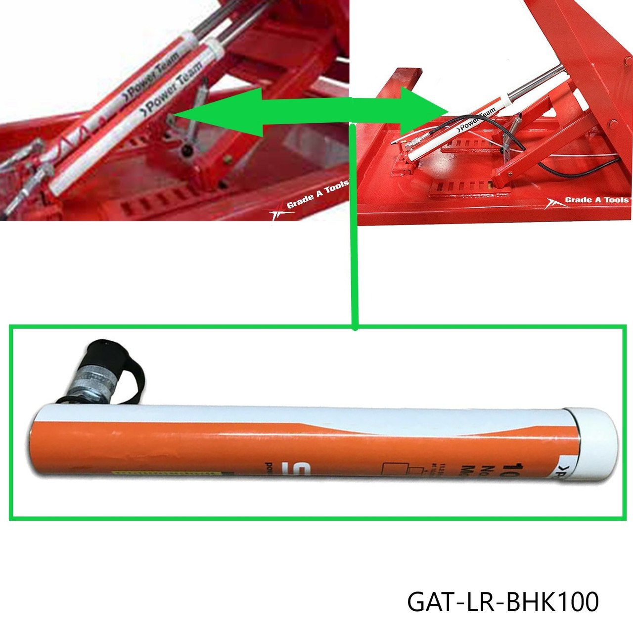 Blackhawk power pro series Frame Machine Lift Ram 10 Ton - 16" Stroke ...
